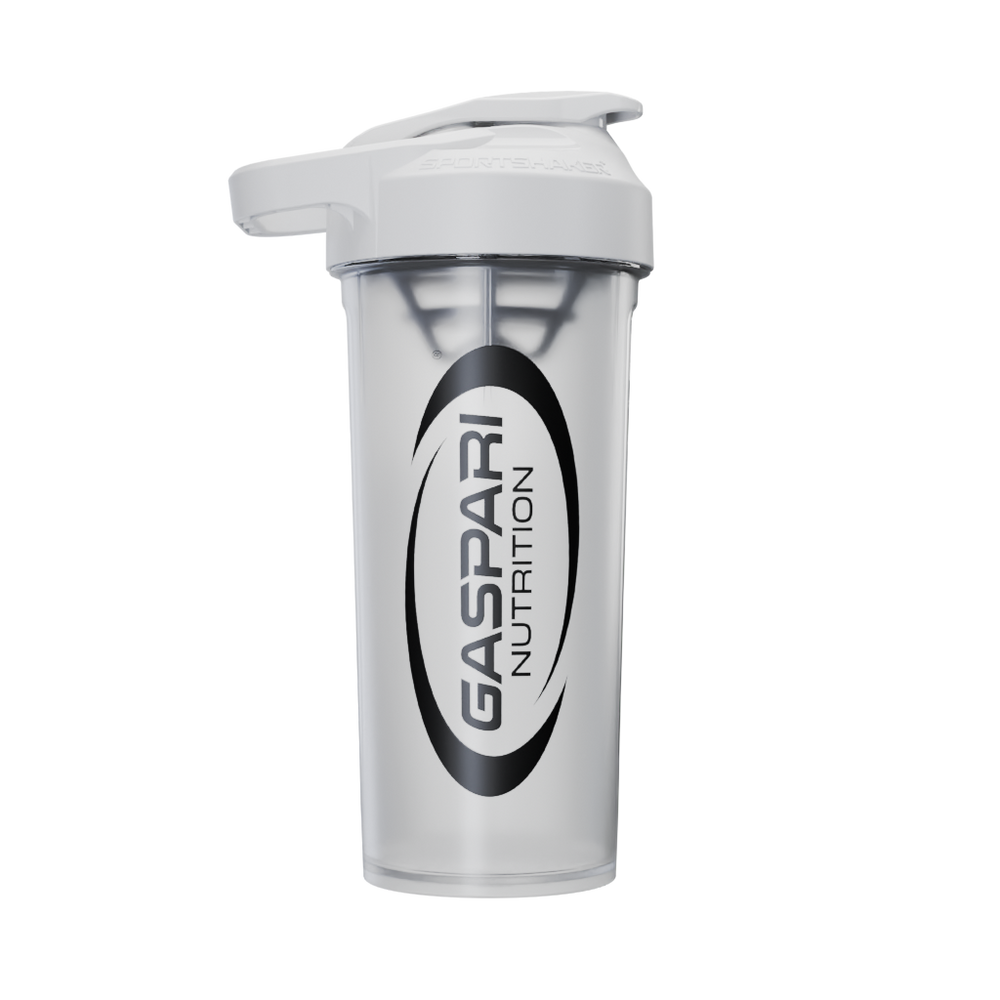 Gaspari Premium Shaker – Frosted White with Black Logo – Gaspari ...