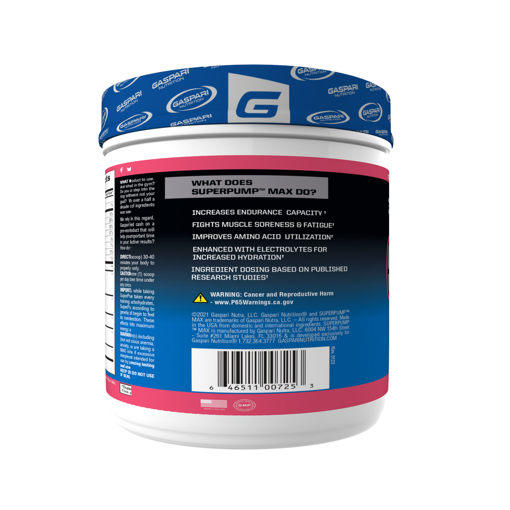 Pre-Workout SuperPump Max | Power & Performance – Gaspari Nutrition