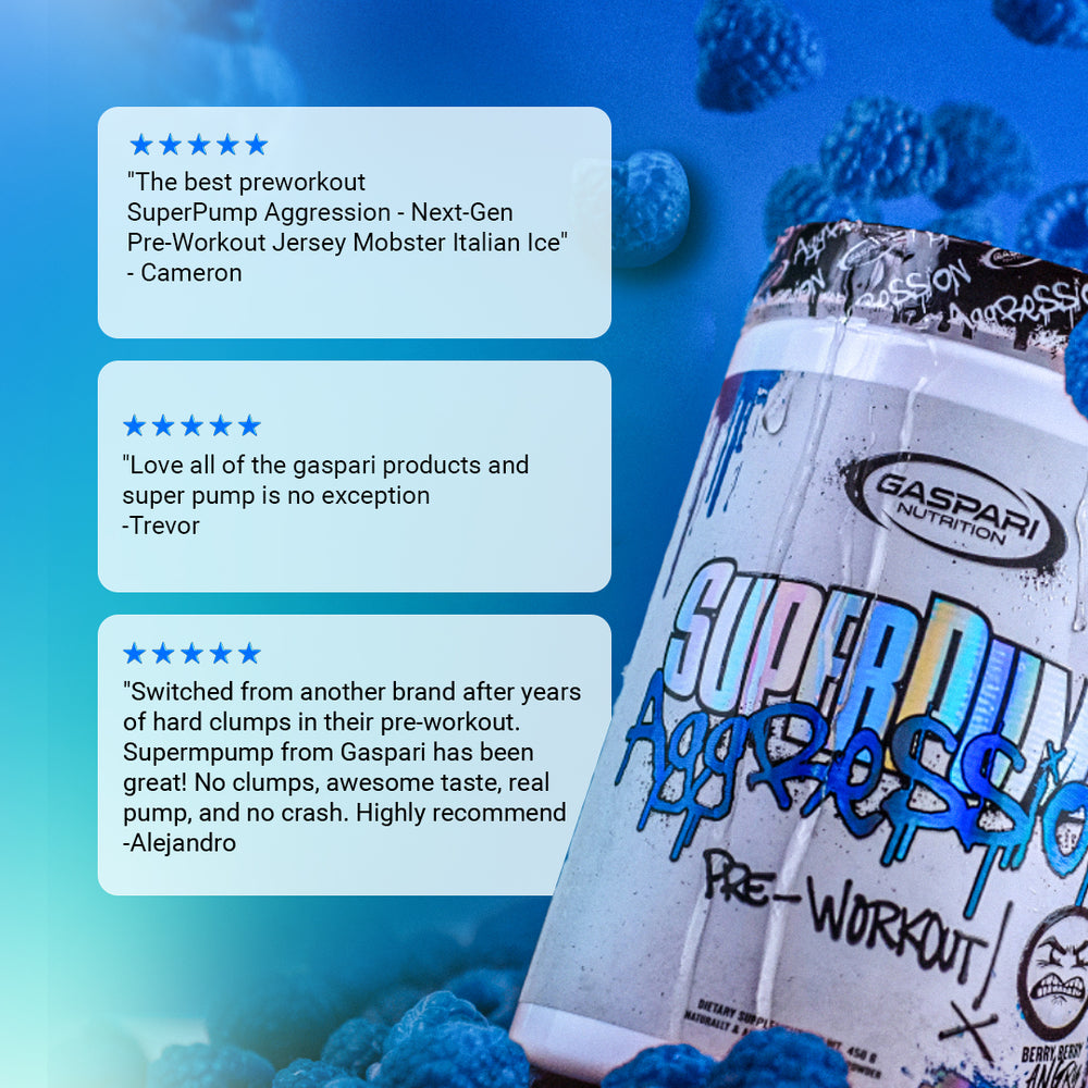 Pre-Workout SuperPump Aggression | Next-Gen (20/40 Serving) – Gaspari ...