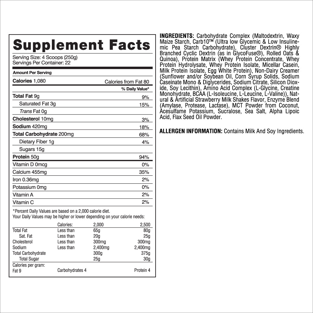 Real Mass | Advanced Weight Gainer– Gaspari Nutrition